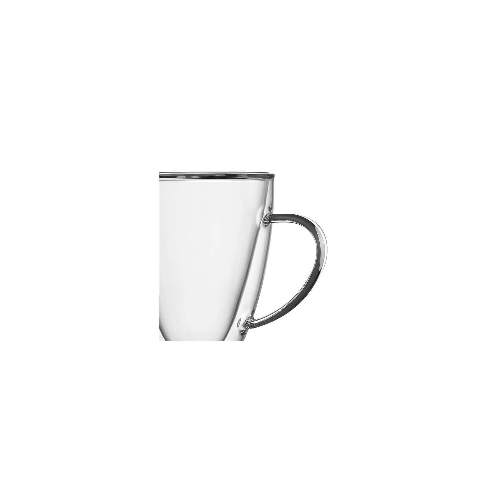 Zestaw 2 szklanek termicznych 300 ml stożek do kawy latte RENZA MGHOME